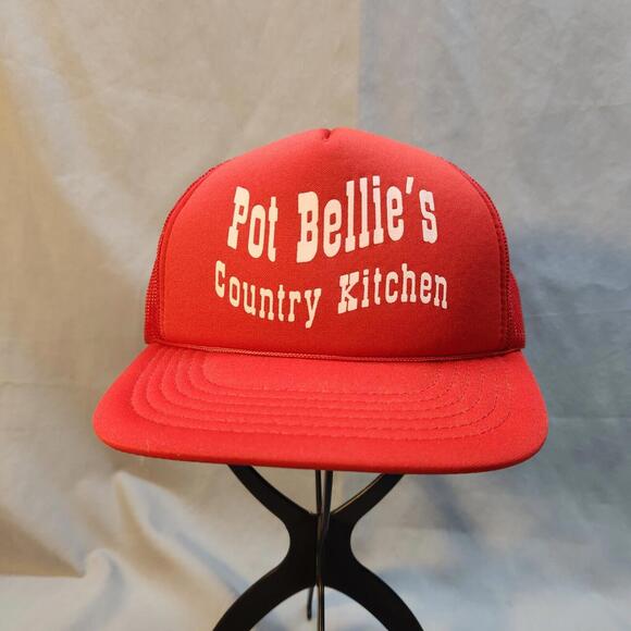 Accessories | Vintage 8s Pot Bellies Country Kitchen Red Snapback ...